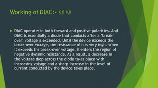 Electronics presentation of hamza of DIAC | PPT
