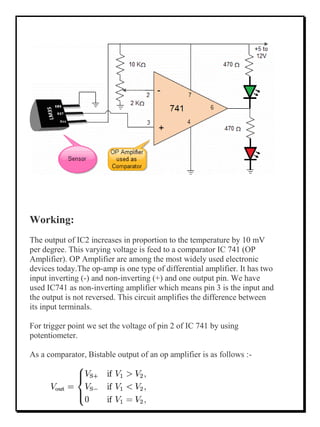 Temperature control Switch and Display By Led | PDF