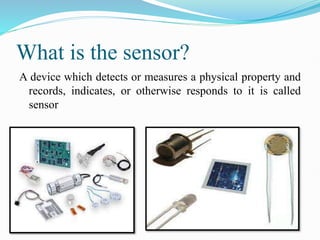 Presentation on type of sensor in electronics | PPTX