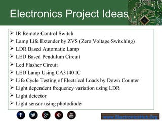 Electronics Projects List for Engineering Students | PPT