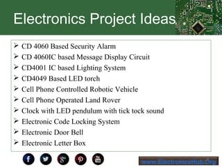 Electronics Projects List for Engineering Students | PPT