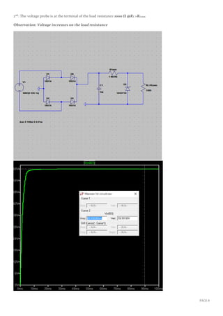 Solution to the Electronics Project using LTspice | PDF