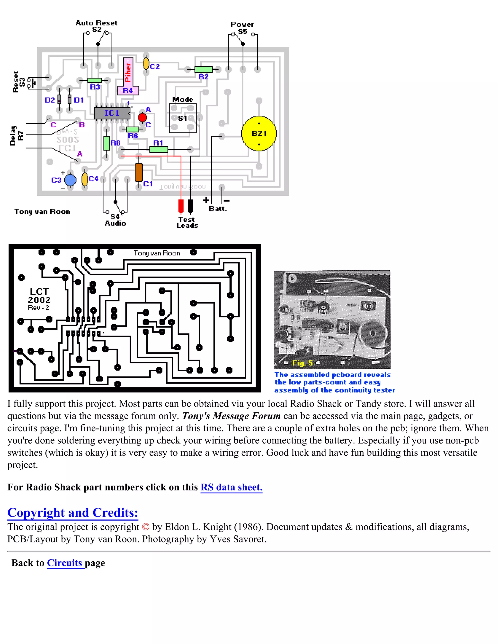 Electronics schematic circuits for the hobbyist | PDF