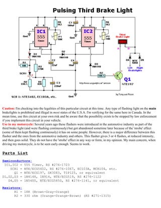 Electronics schematic circuits for the hobbyist | PDF