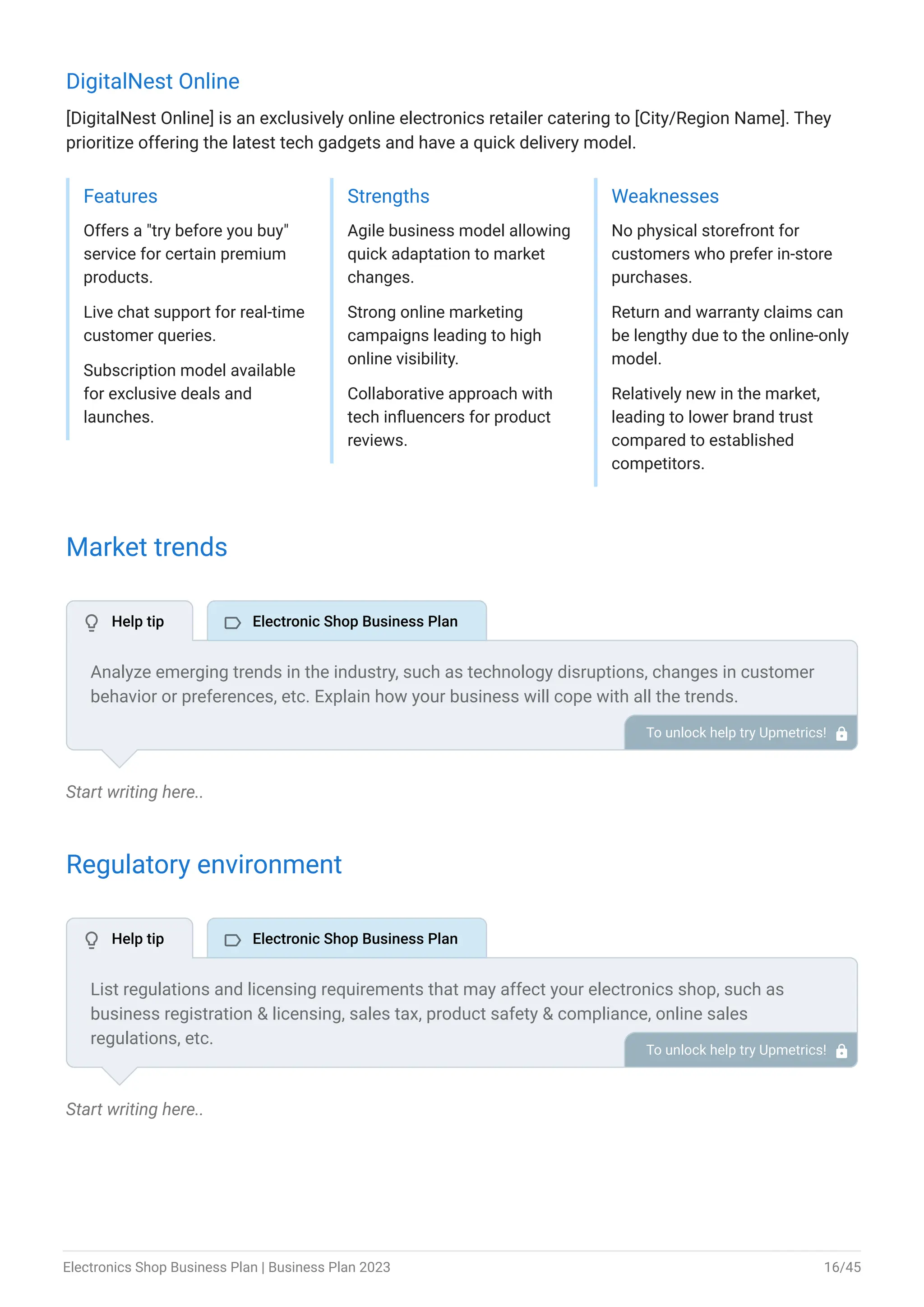 electronics shop business plan example.pdf