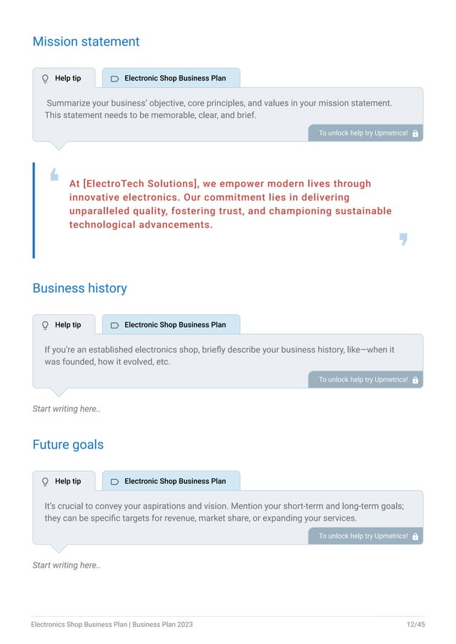 electronics shop business plan example.pdf | Business Accounting ...