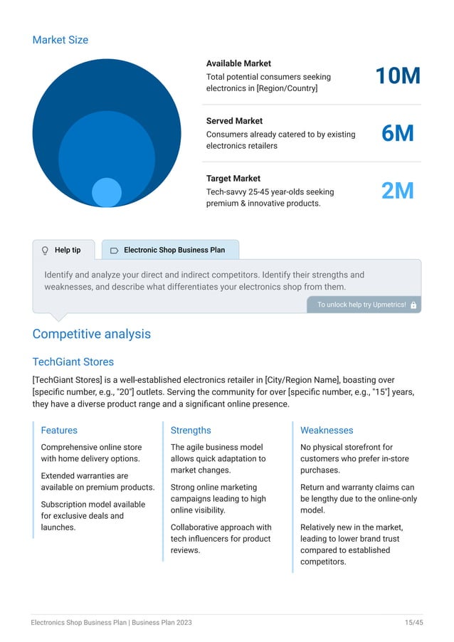 electronics shop business plan example.pdf | Business Accounting ...