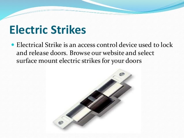 Electronic strike electric strikes - electrical strike