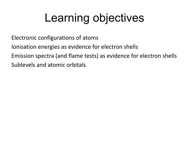 Electronic structure of atoms | PPT