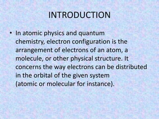 Electronic structures and processes report | PPTX