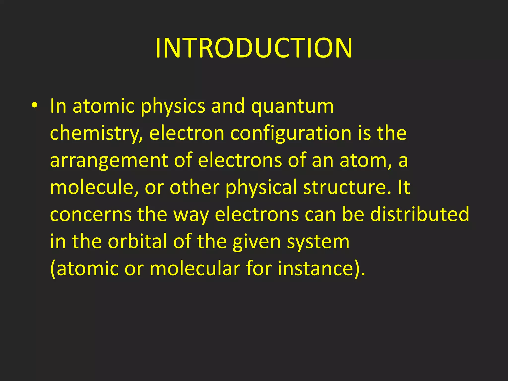 Electronic structures and processes report | PPTX
