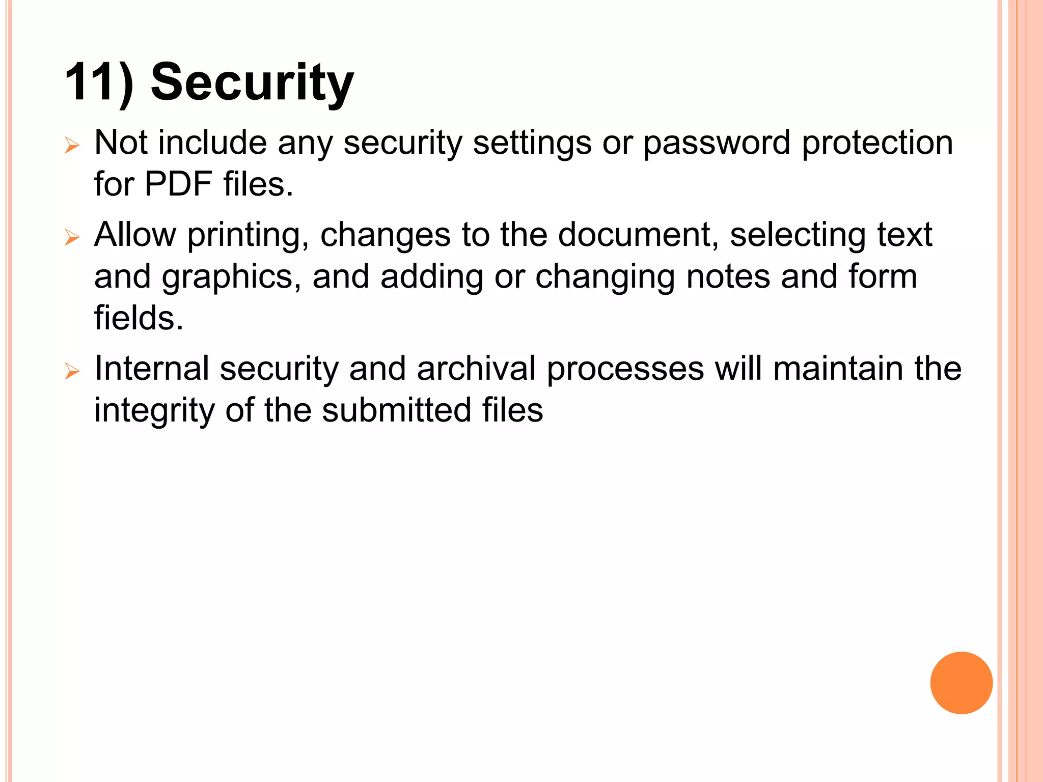 Electronic submission PPT | PPTX