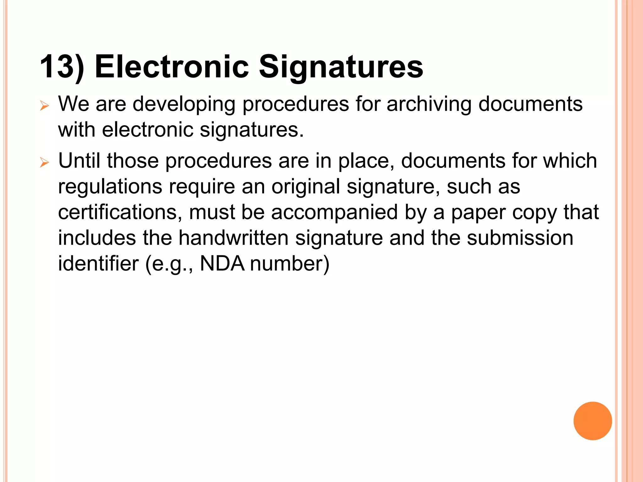Electronic submission PPT | PPTX