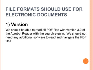 Electronic submission PPT | PPTX