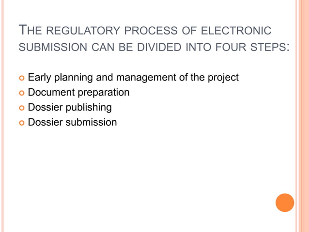 Electronic submission PPT | PPTX