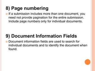 Electronic submission PPT | PPTX