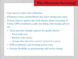 Electronic surveying | PPTX | Educational Assessment | Education