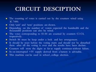 Detailed Project Report on Electronic Voting Machine.PPT