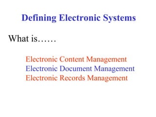 Electronic systemspresentation | PPT