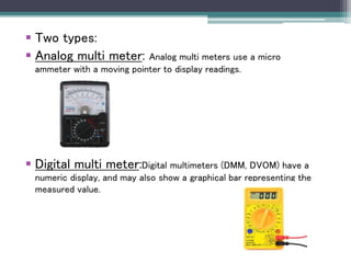 Electronic test instruments | PPTX