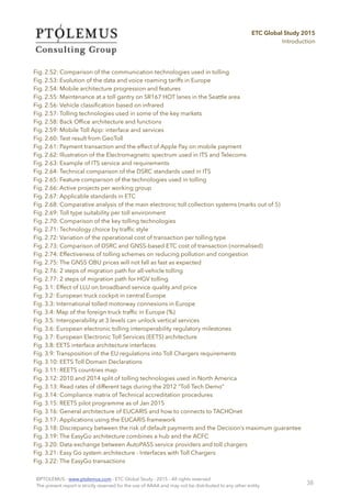 Electronic toll collection global study table of contents | PDF ...