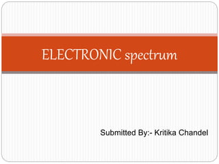 Electronic Spectrum | PPT