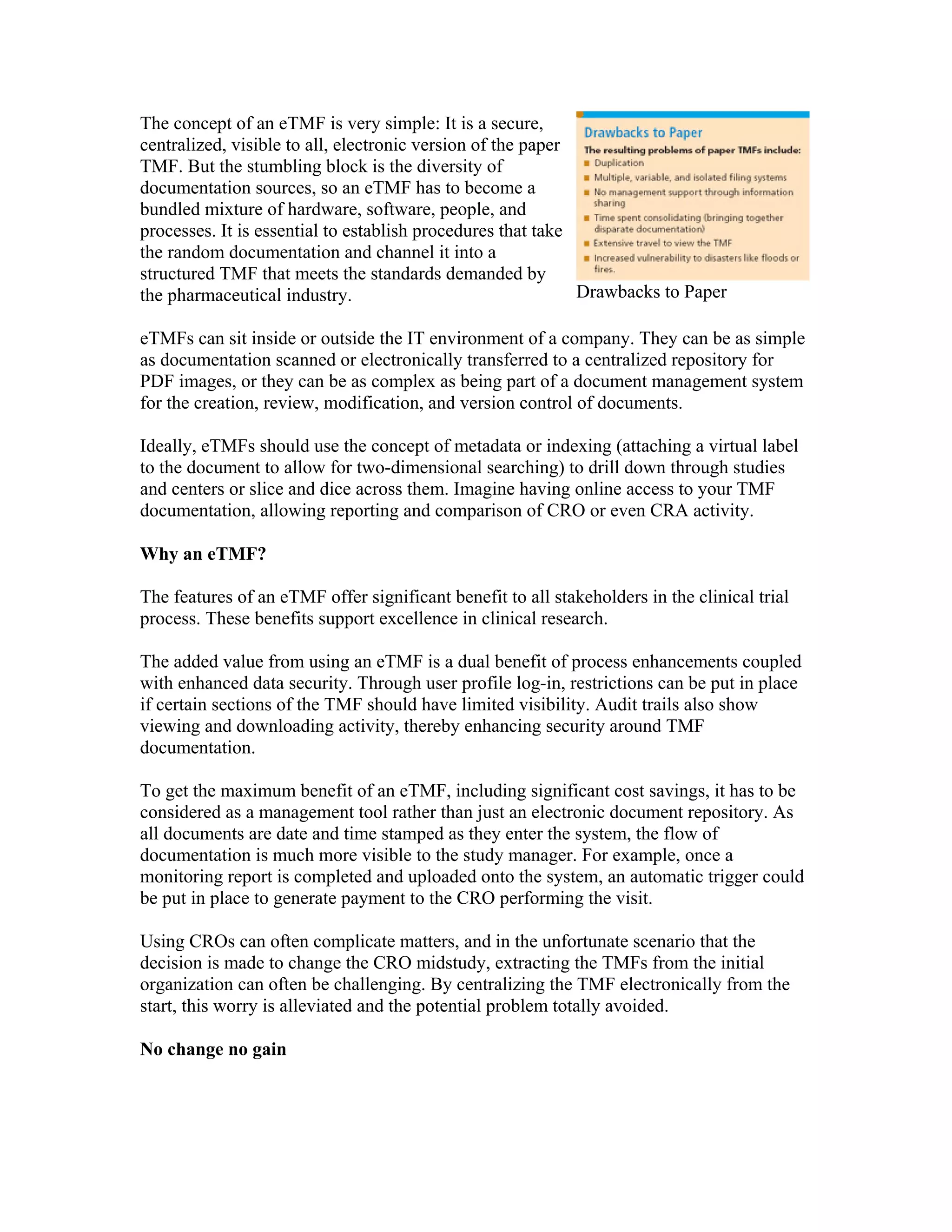 Electronic trial master filest | PDF