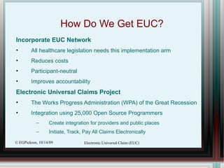 Electronic Universal Claim | PPT