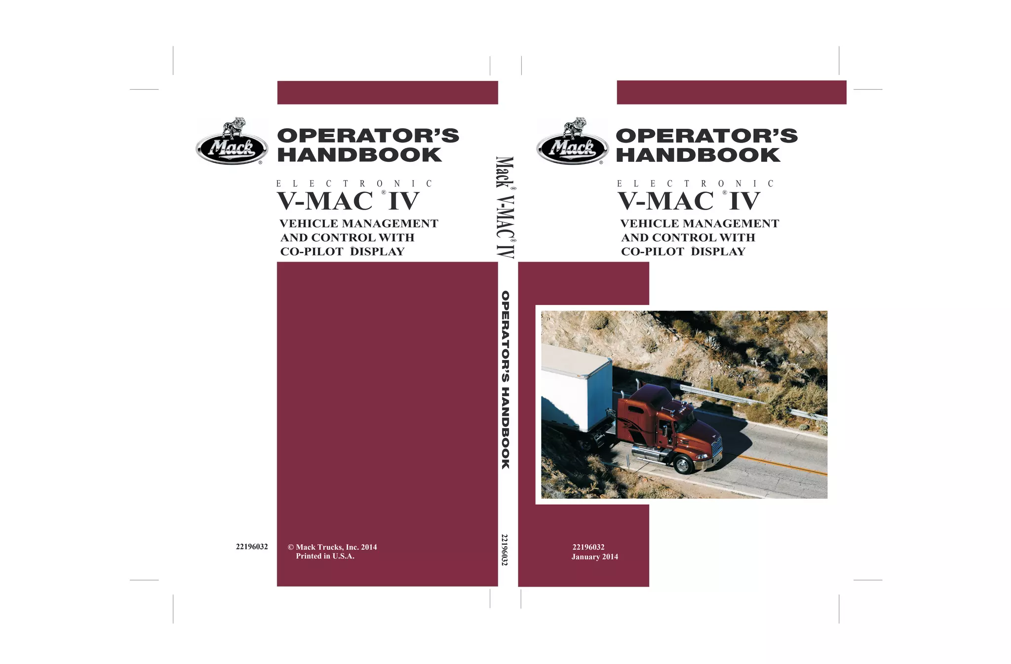 Electronic V-MAC IV Vehicle Mgmt. and Control with Co-Pilot Display ...