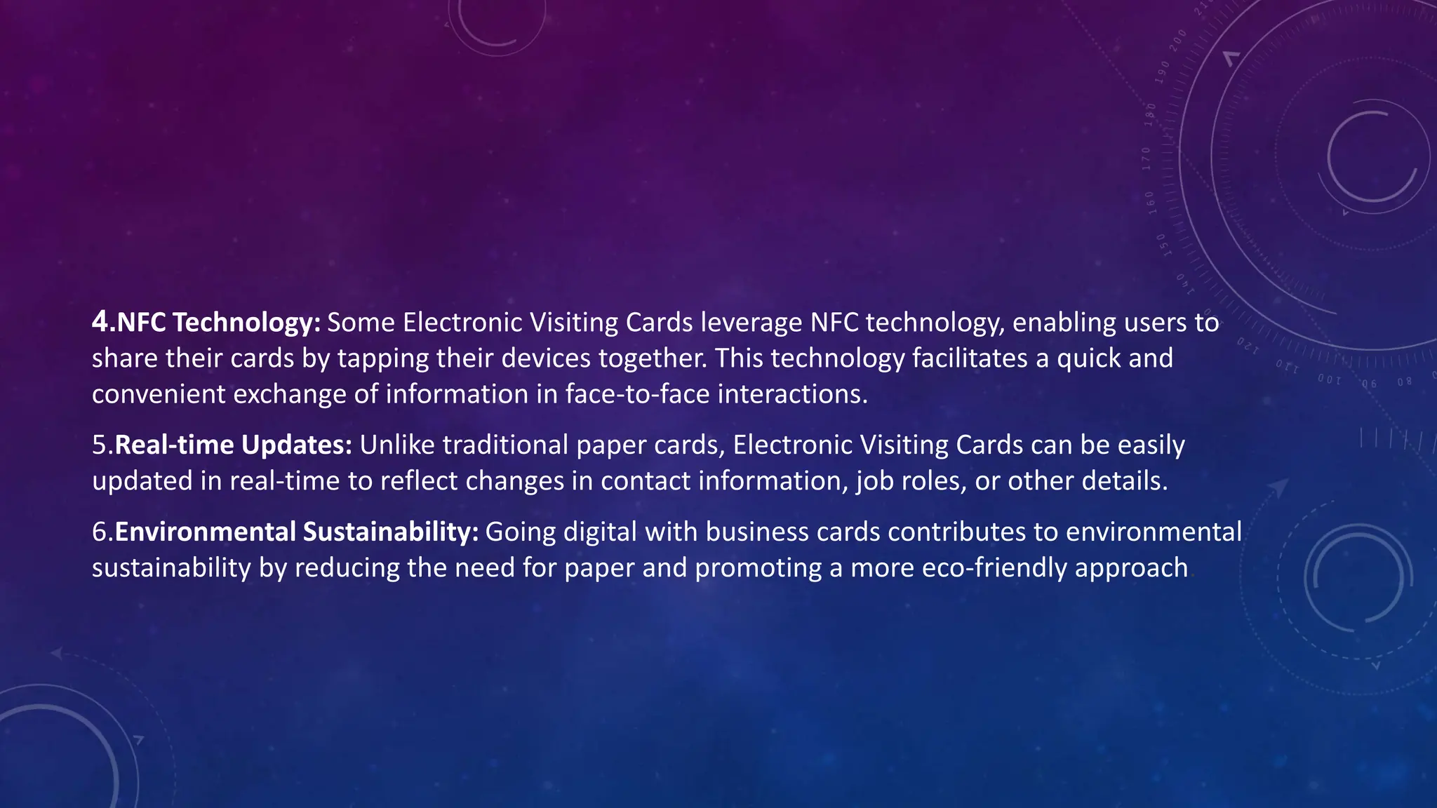 Electronic visiting card | E Visiting Card | PPTX