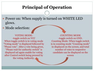 Electronic voting machine | PPT