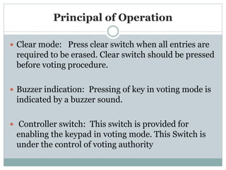 Electronic voting machine | PPT