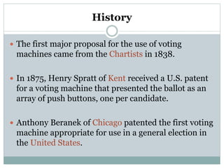 Electronic voting machine | PPT