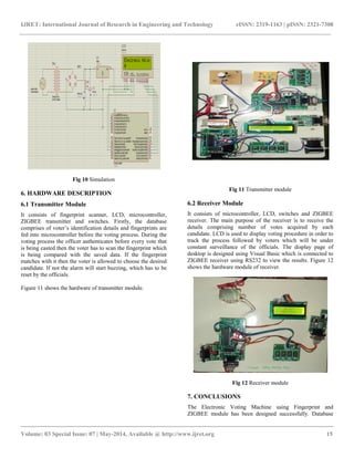 Electronic voting machine using zigbee | PDF