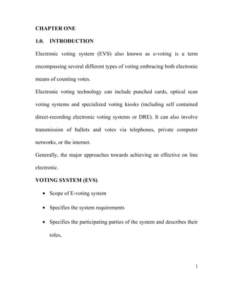 Electronic Voting System | DOC