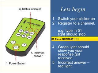 Electronic voting systems clickers | PPT | Web Development | Internet