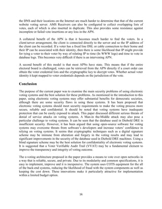 Electronic voting system security | PDF