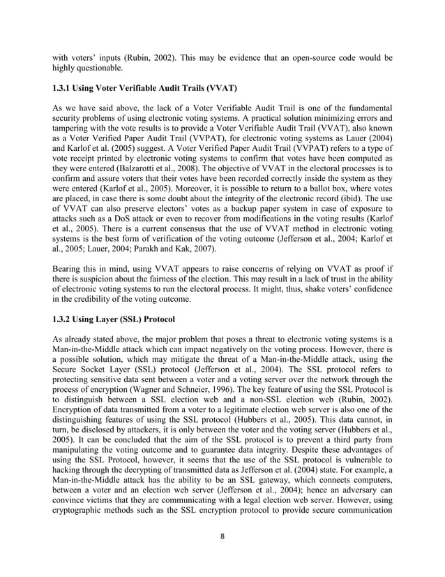 Electronic Voting System Security Pdf