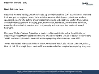 Electronic Warfare ( EW ) Training Crash Course | PPTX