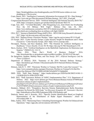 Electronic Warfare and Artificial Intelligence | PDF