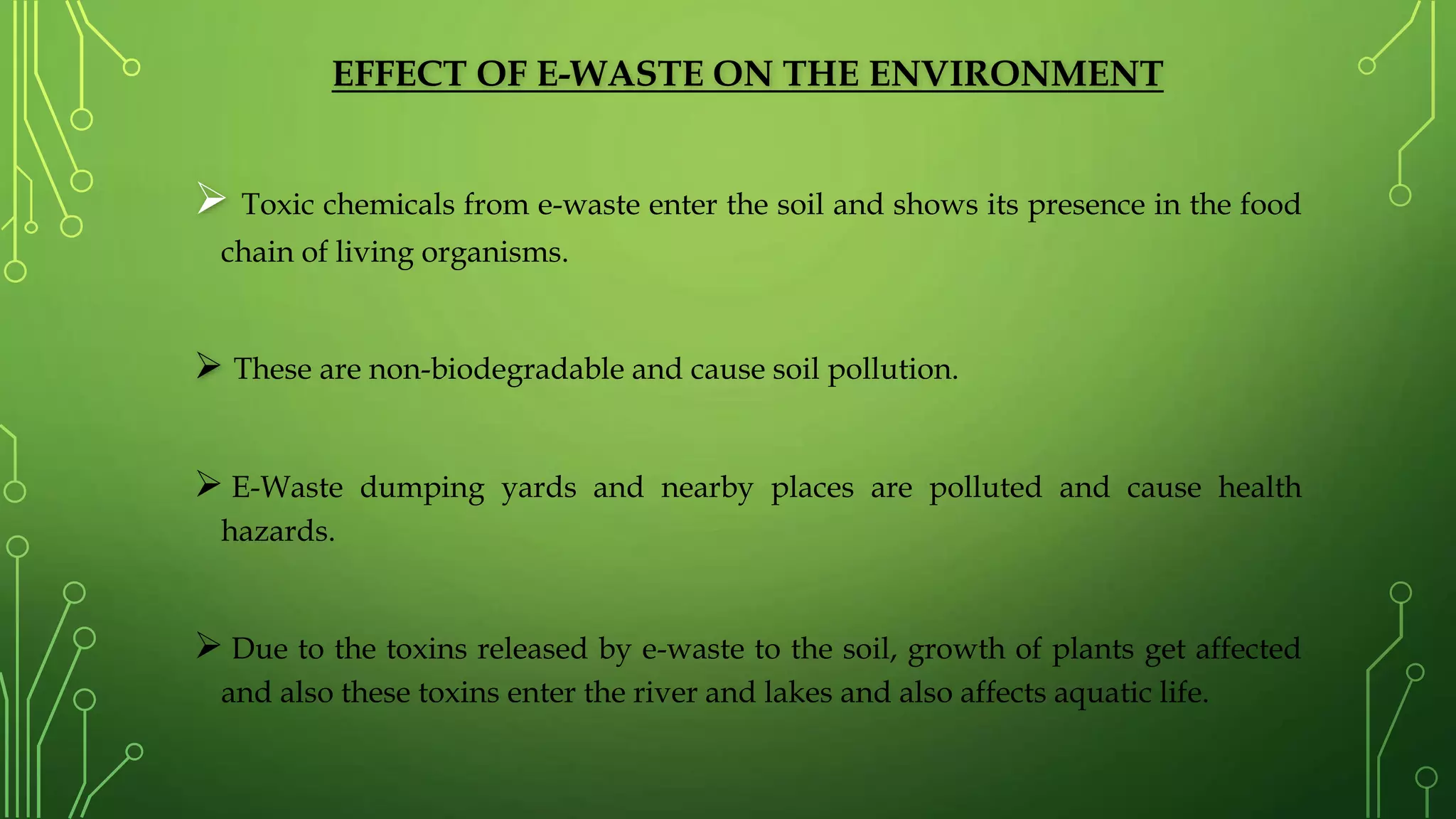 Electronic waste (e-waste) and its management | PPTX
