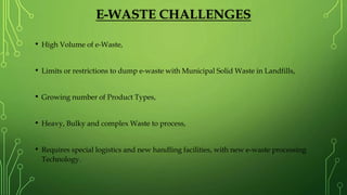 Electronic waste (e-waste) and its management | PPTX