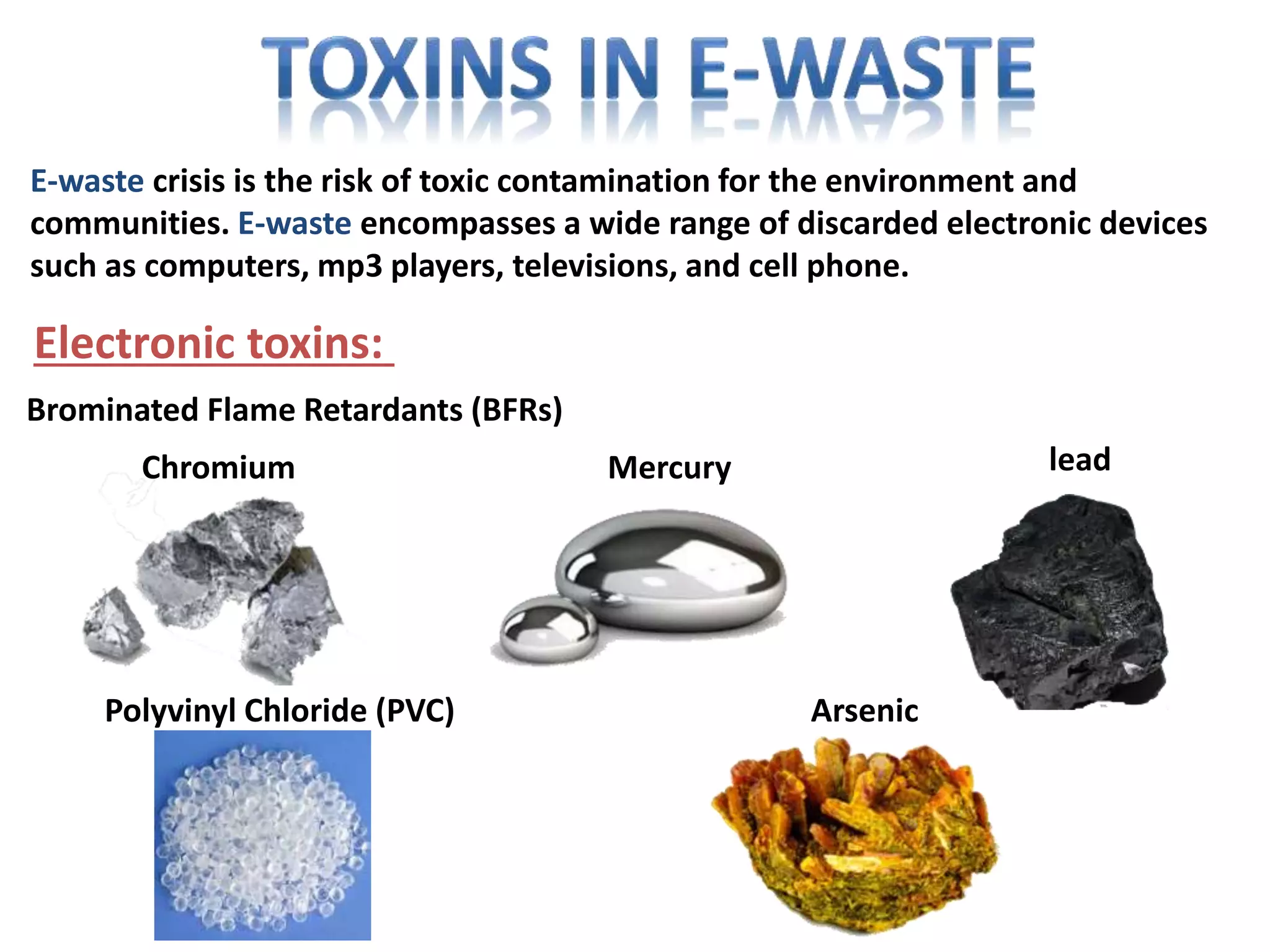 Electronic waste presentation | PPTX