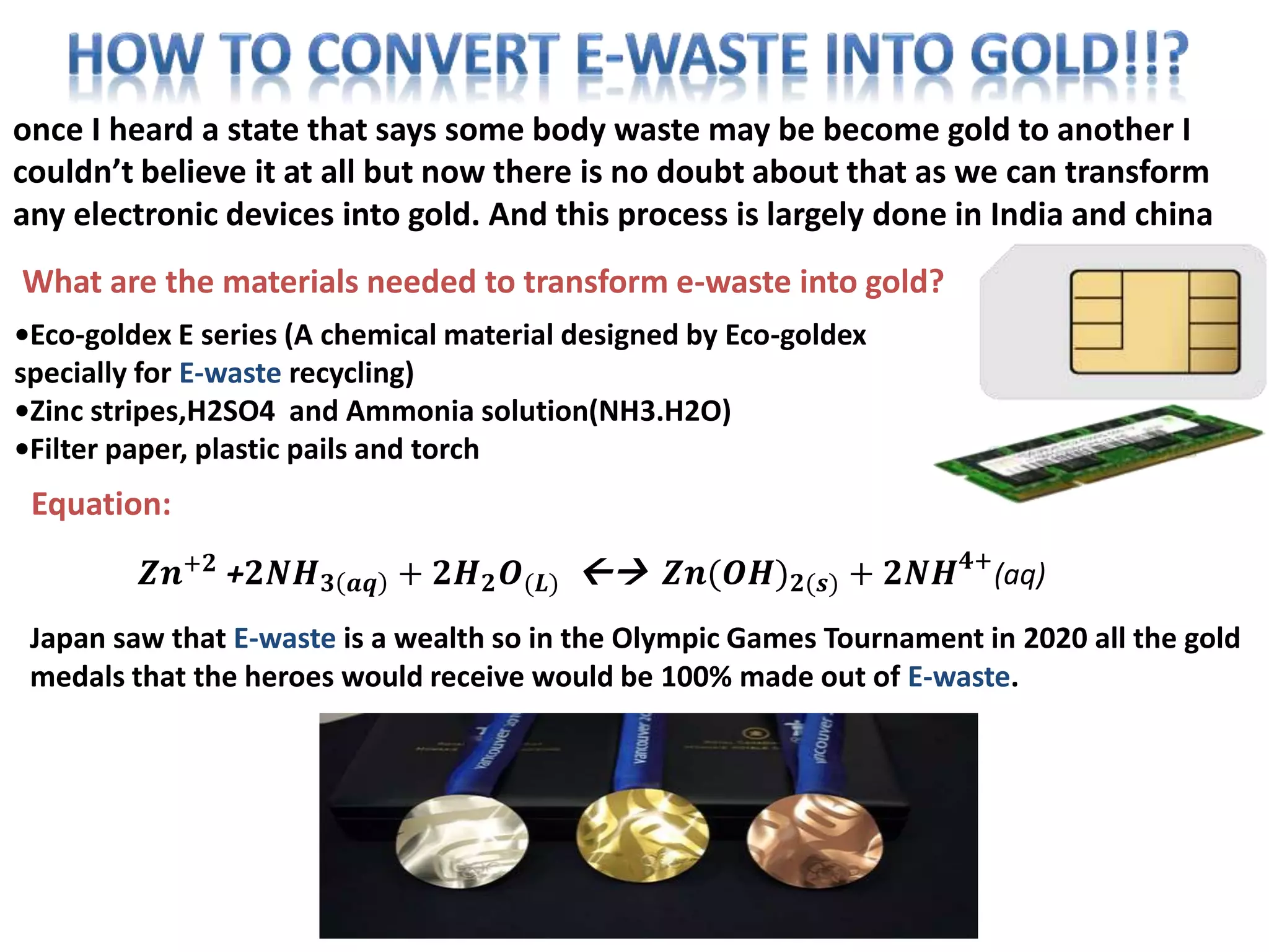 Electronic waste presentation | PPTX