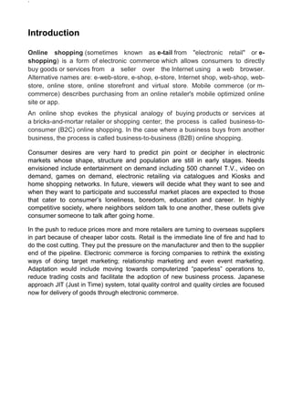 Final year project Electronic zone e-marketing | PDF