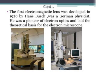 Electron microscope | PPTX