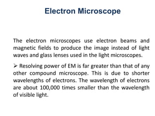 Electron microscope | PPTX