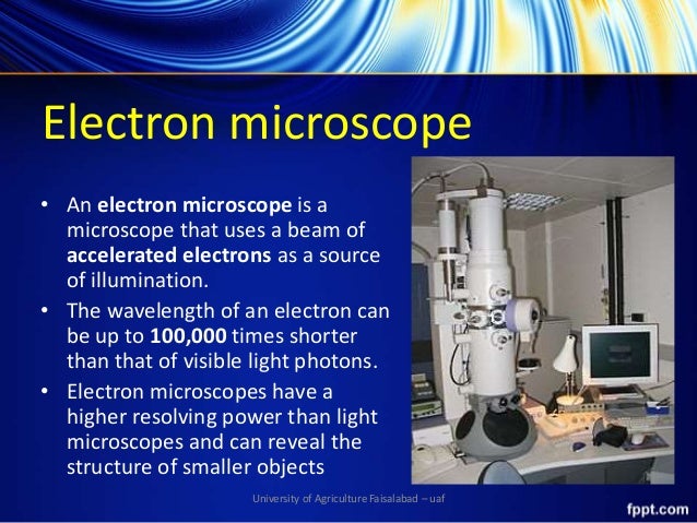 Electron microscope