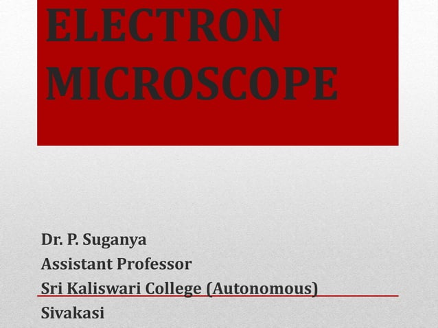 Electron microscope | PPT