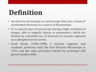 Electron microscope | PPT